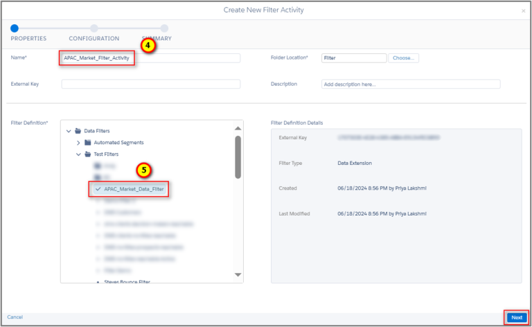 How to automate the Filtered data extension in SFMC?