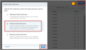 How to automate the Filtered data extension in SFMC?