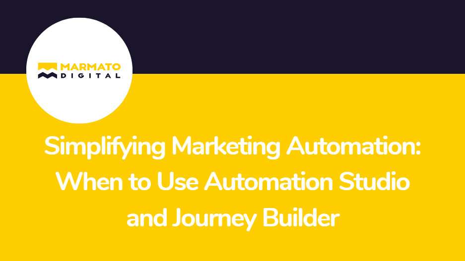 Understand when to use Automation Studio and Journey Builder